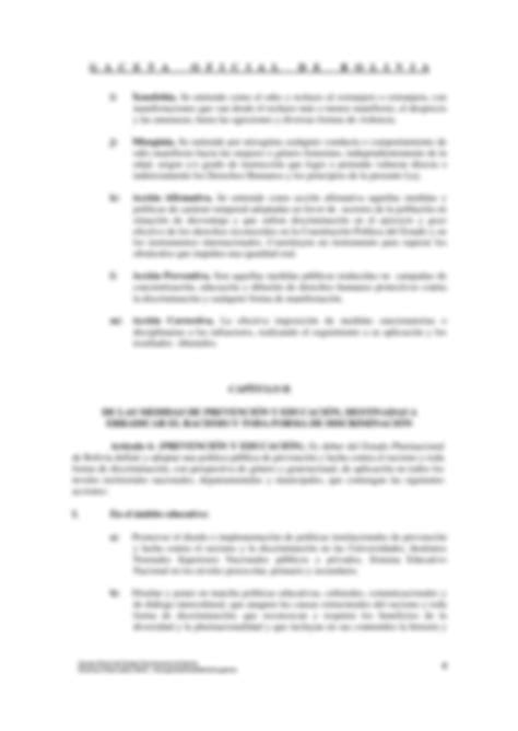 Solution Ley 045 Contra El Racismo Y Toda Forma De Discriminaci N