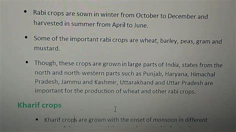 Class 10th Geography Ncert Chapter 4 Agriculture Youtube