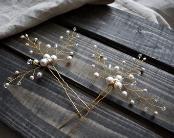 Mariage Accessoires Pour Cheveux Perle Et Cristaux épingles à Etsy France