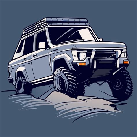 A Tshirt Design A 4 X 4 New Hilux Car Minimalistic Ink Drawing Style