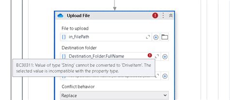 Upload File Bc30311 Value O365remoteitem Cannot Be Converted To