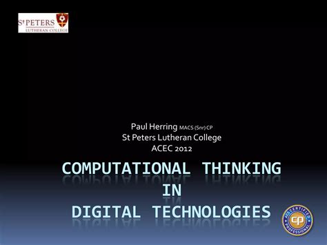 Acec2012 Computational Thinking Pptx