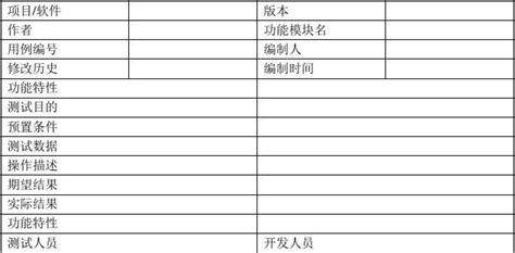 华为测试用例模板 Word文档在线阅读与下载 文档网