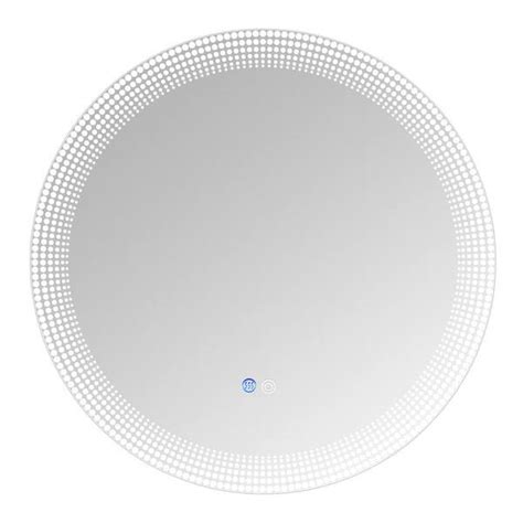 Tatahance 24 In W X 24 In H Round Wall Mounted Freestanding LED