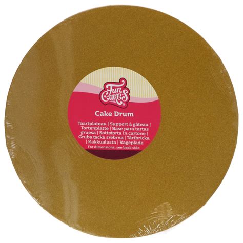 Cake Drum Shimmering Gold Funcakes