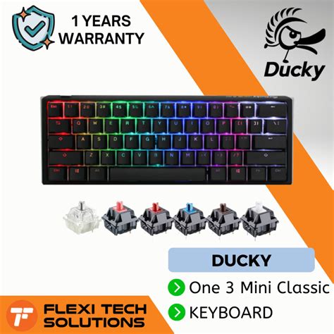 DUCKY One 3 Mini Classic RGB Mechanical Keyboard 65% – Flexi Tech