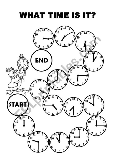 English Worksheets Telling Time