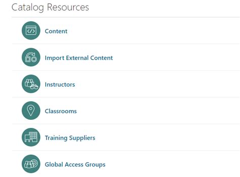 Oracle Learning Cloud Learn To Configure Catalog Resources Iavinash