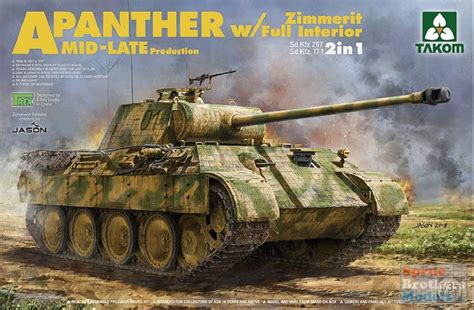 Tak02100 1 35 Takom Panther A Mid Late Production With Zimmerit And Full