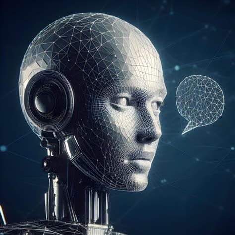 Premium Photo 3d Technology Ai Robot With Speak Bubble