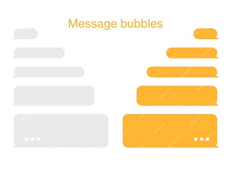 Premium Vector Speech Bubbles Template Message Boxes For Smartphone Chat Sending New Messages