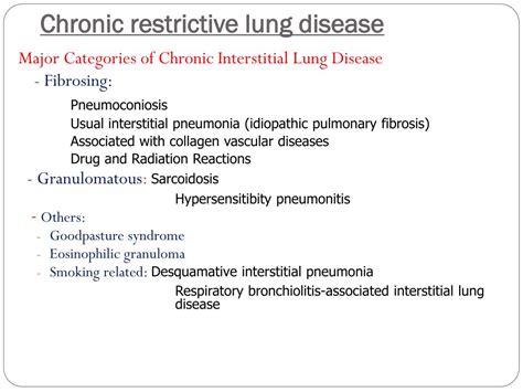 Ppt Restrictive Lung Diseases Powerpoint Presentation Free Download Id 1928331