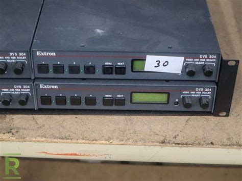 4 Extron DVS 304 Video And RGB Scalers With Rack Mount S N Various