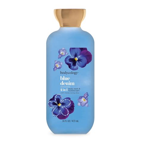 Bodycology 2 In 1 Body Wash And Bubble Bath Blue Denim 16