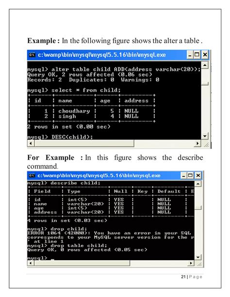 DataBase Management System Lab File PDF