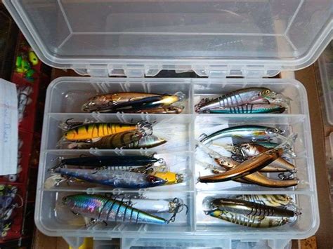 3 Containers Of Assorted Crank Baits Auction Solutions Inc