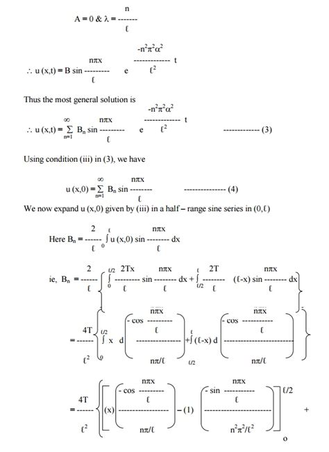 Solution Of The Heat Equation