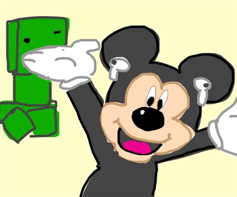 Mickey Mouse Texting Cash Drawception
