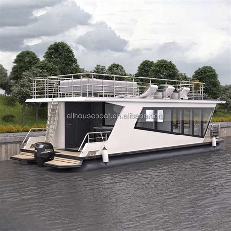 Mini Small Solar Boathouse Pontoon Kit Aluminium Hull Water House Boat