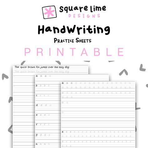 Improve Your Handwriting Printable Practice Worksheets For Adults