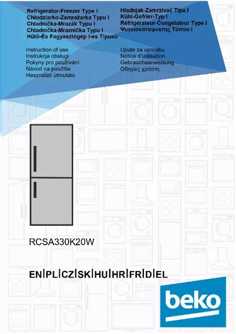 Pièces détachées réfrigérateur BEKO RCSA K W Trouver une solution à un problème BEKO