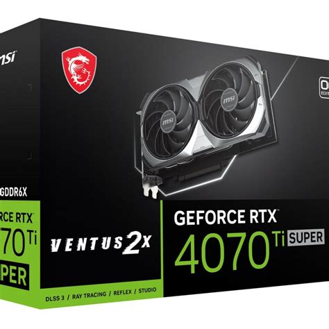 MSI GeForce RTX 4070 Ti SUPER 16G VENTUS 2X OC Grafikkarte, GPU ...
