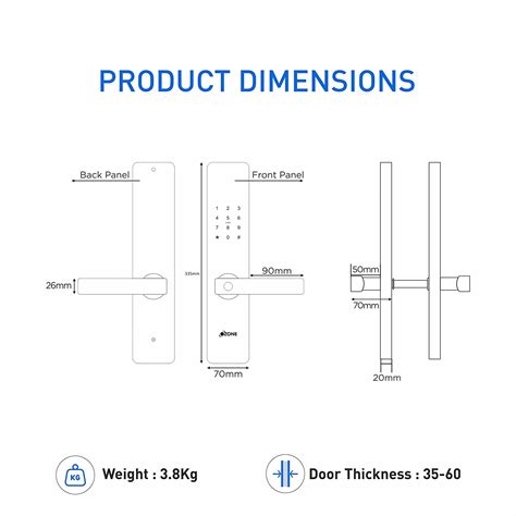 Ozone Smart Door Locks Main Door Locks For Home Fingerprint Lock
