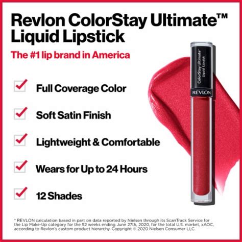 Revlon Colorstay Ultimate Liquid Lipstick 030 Miracle Mauve 1 Ct Kroger