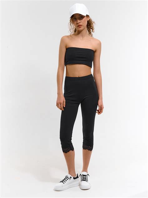 3 4 Legíny S čipkovaným Lemom Gate