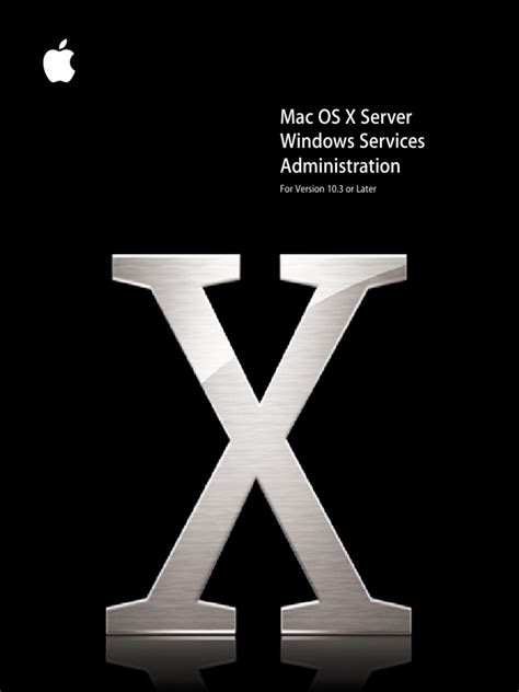 Mac Os X Server Windows Services Administration 034 2356 Cvr 91203