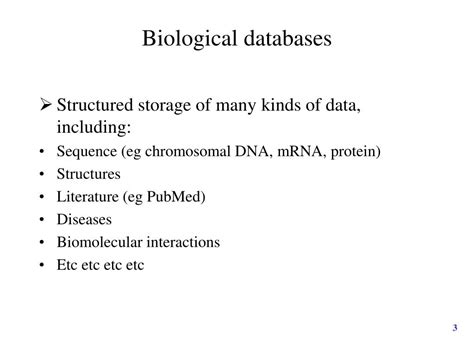 Ppt Introduction To Practical 1 Biological Databases Powerpoint
