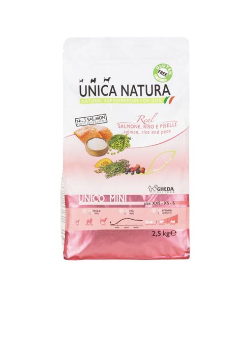 Unica natura mini Сухой корм для собак мелких пород Лосось/рис/горох 2 ...