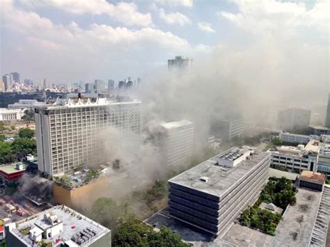 Fire Hits Manila Pavilion Hotel Philippine News