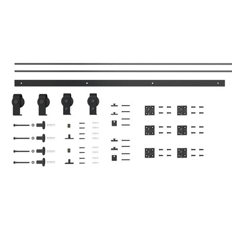 Calhome Bi Fold Top Mount Sliding Standard Double Door Barn Door Hardware Kit Wayfair