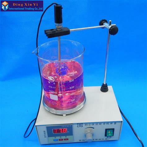 Lab Agitator Digital Magnetic Stirring Apparatus Temperature Display Heating Magnetic Whisk