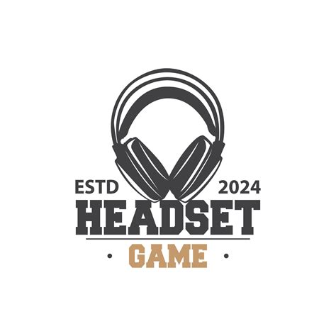 Headset Logo Design Simple Headset Gamer Illustration Template 45871019