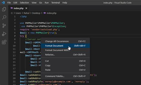 How To Format Source Code In Visual Studio Code Vscode Tecadmin