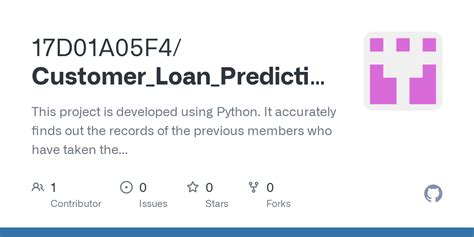 Github D A F Customer Loan Prediction Analysis This Project Is