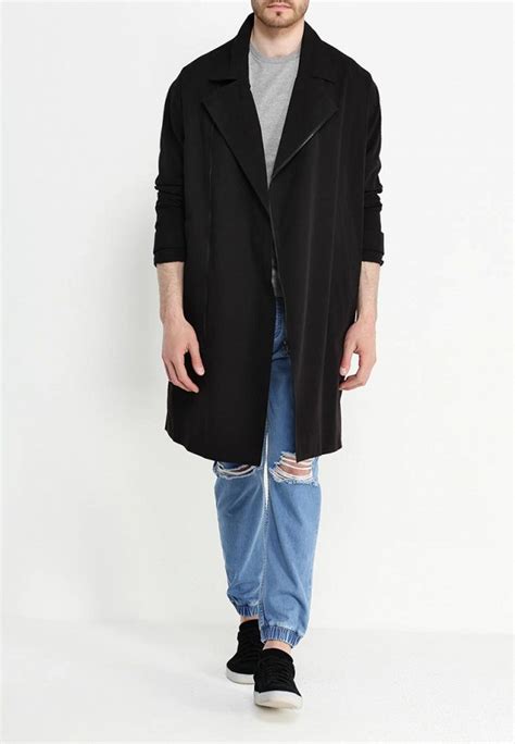 Плащ Topman, цвет: черный, TO030EMIYI24 — купить в интернет-магазине Lamoda