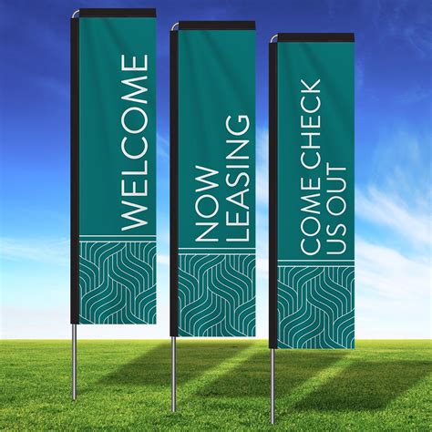 Modlux Double Sided Rectangle Flag Kit