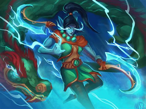 I Painted A Troll Monk Along With Her Cloud Serpent Pal Miffedmist Rwow I Painted A Troll Monk Along With Her Cloud Serpent Pal Miffedmist Rwow