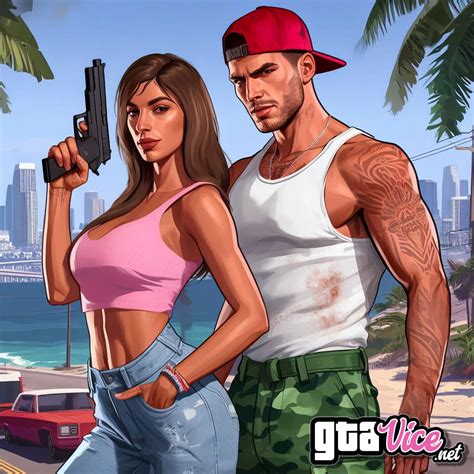 Lucia And Jason Posing Concept Art AI Generated By Psy GTAVice Net
