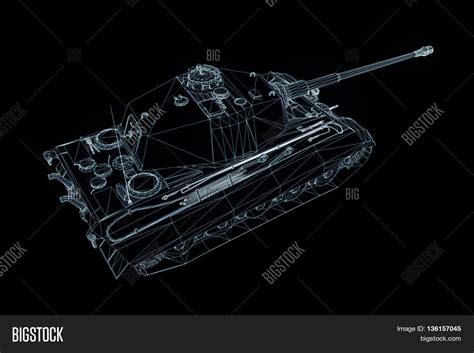 3d Tank Hologram Image And Photo Free Trial Bigstock