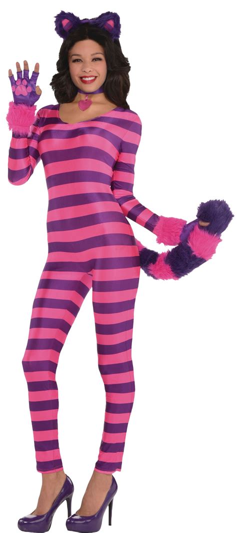 Womens Disney Alice In Wonderland Cheshire Cat Pink Dress With Tail