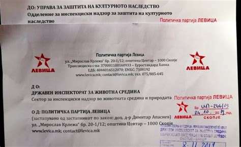 Поднесено барање за инспекциски надзор Левица