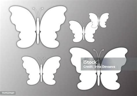 밝은 배경에 나비의 흰색 실루엣으로 아름 다운 추상적인 배경 디자인에 대 한 벡터 일러스트 레이 션입니다 0명에 대한 스톡 벡터