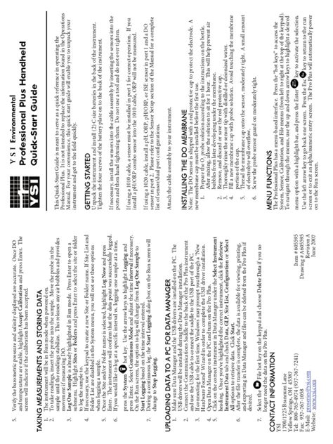 proplus quick start guide pdf menu computing calibration