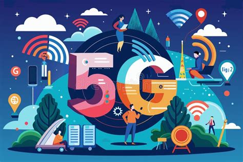 Visual Representation Highlighting Advancements In 5g Connectivity