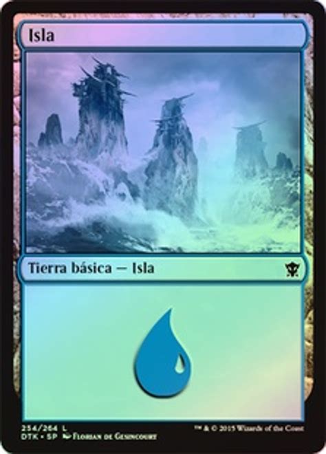 Island 254 Dragons Of Tarkir Spanish Star City Games