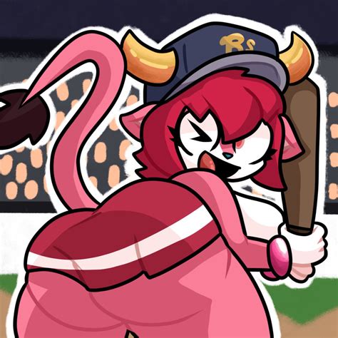 Rule 34 Anthro Baseball Bat Big Ass Breasts Bubble Butt Buffalo